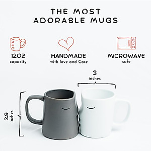Occasionals Kissing Couple Mug Set, Wedding Gifts for Couples 2024, Engagement Gifts, Valentines Day, Cute Matching Couple Coffee Cups Bride and Groom Husband and Wife, His and Hers, Mr and Mrs Gifts