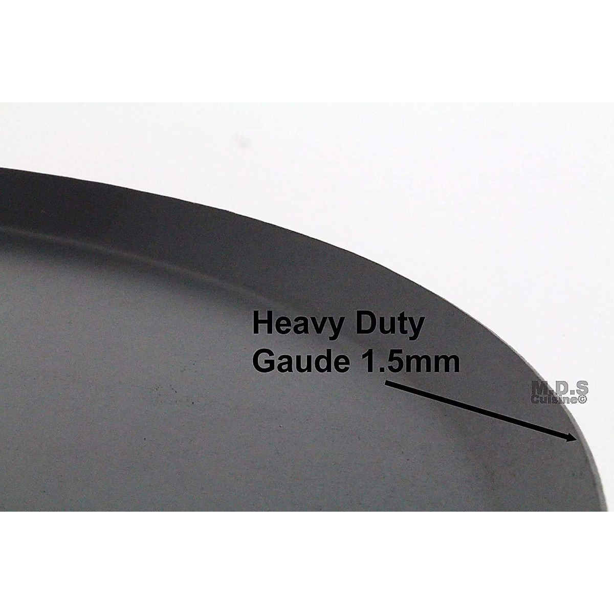 Comal 21.5" 100% Heavy Duty Gauge Carbon Steel para Tortillas Quesadillas