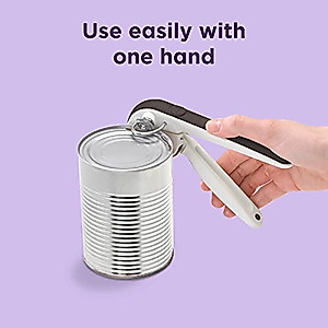 Chef'n EzSqueeze One-Handed Can Opener, 6 long, Black/White