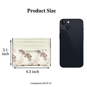 FOUSIVOU Credit Card Holder for Women Small Leather Card Case Wallets,Women's Slim Credit Card Holder Card Organizer,Classic Card Holder for Women (white)