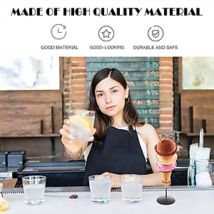 Operitacx 3Pcs Ice Cream Cone Holder Iron Popsicle Display Stand Egg Cone Holder Racks Waffle Cones Holder DIY Baking Rack Food Serving Rack