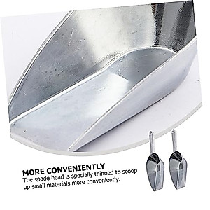 Zerodeko 2pcs Ice Scoop Condiments Scoop Metal Food Scoop Kitchen Scoops Pooper Scooper Metal Ice Cube Candy Stainless Steel Ice Scoop Professional Bar Scoop Professional Ice Scoop Silver