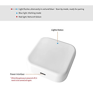 G2 Wifi Gateway Smart Lock Wifi Door Lock Gateway TTlock Smart Lock CATCHFACE Wifi Gateway Wi-fi Bridge Work with for Voice Control Wi-Fi Hub for TTLock App Smart Door Lock to Reach for Remote Control