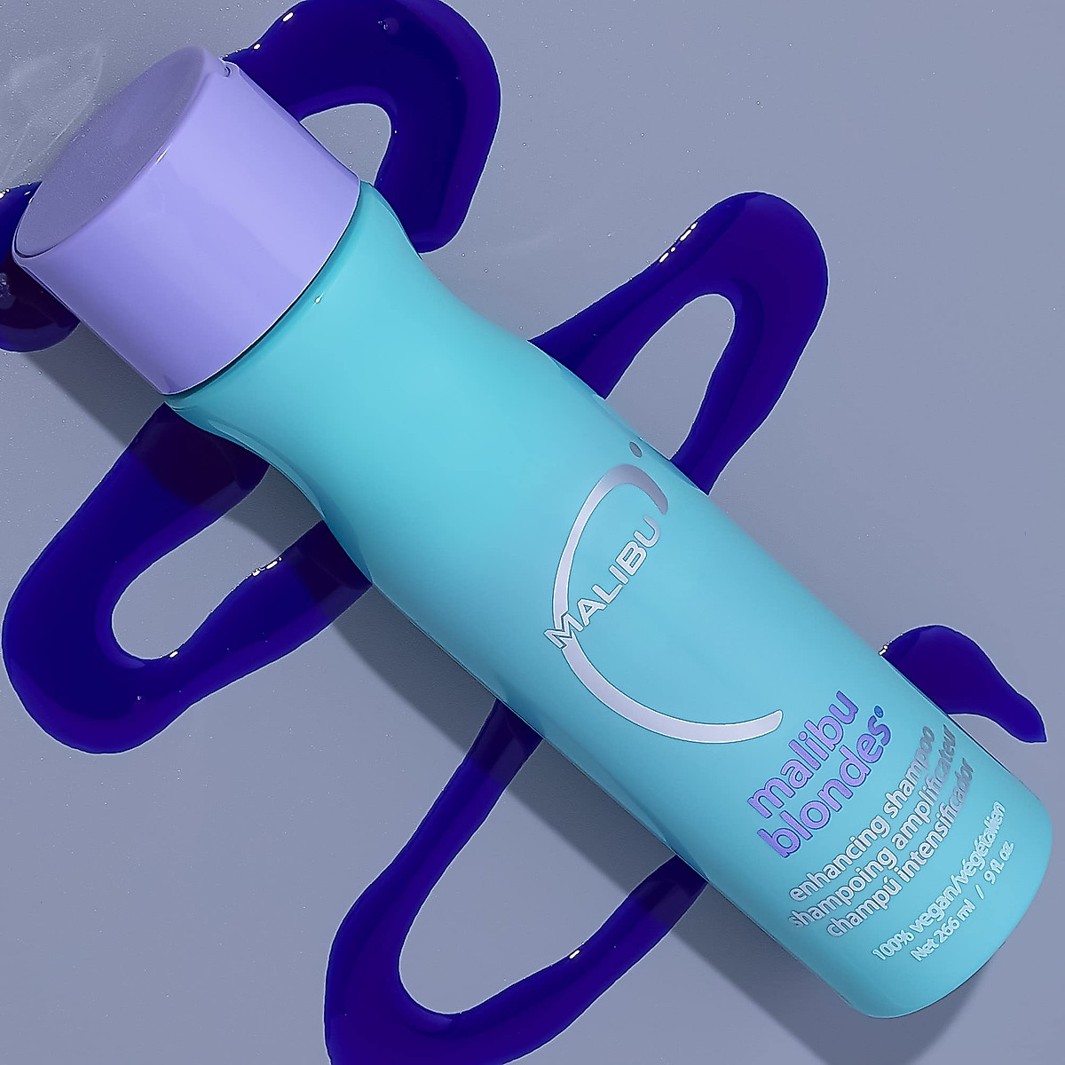 Malibu C Blondes Enhancing Shampoo (9 oz) - Revitalizing Purple Shampoo for Hair Health + Brilliancy - Sulfate-Free, Moisturizing Blondes Shampoo