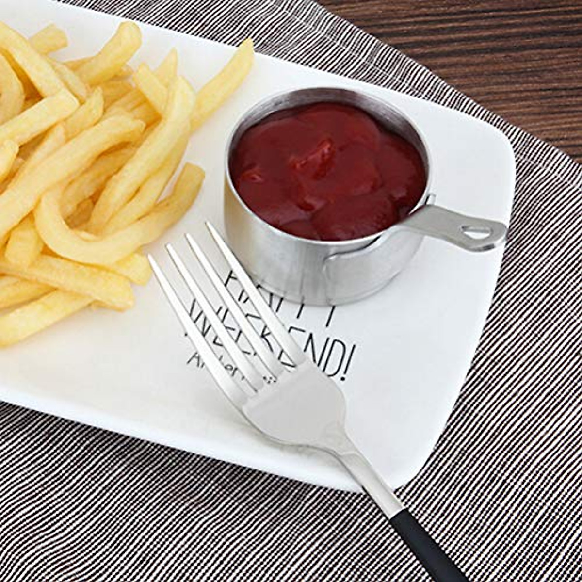 BESTONZON Mini Stainless Steel Induction Saucepan Sauce Pot Soup Pot Milk Butter Sauce Pan with Handle - 3.7"/9.5cm