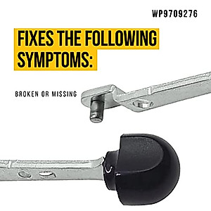 WP9709276 9709276 Speed Control Lever - Compatible Whirlpool KitchenAid Mixer Parts - Replaces AP6013789 3184193 PS11747016 - Length Is Approximately 3.5 Inches - Has A Black Plastic Handle At The Top