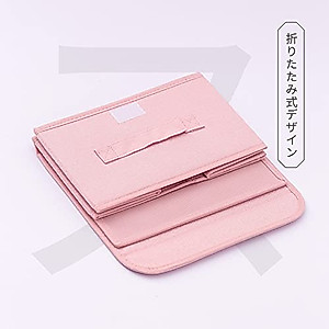 BICOY Foldable Storage Boxes with Lid 2PCS Cube Fabric Organizer Basket Home Bedroom Closet Office Storage Bins for Clothes, Toys, Sundries, Papers, Books Pink 9.8"x7.5"x5.9"