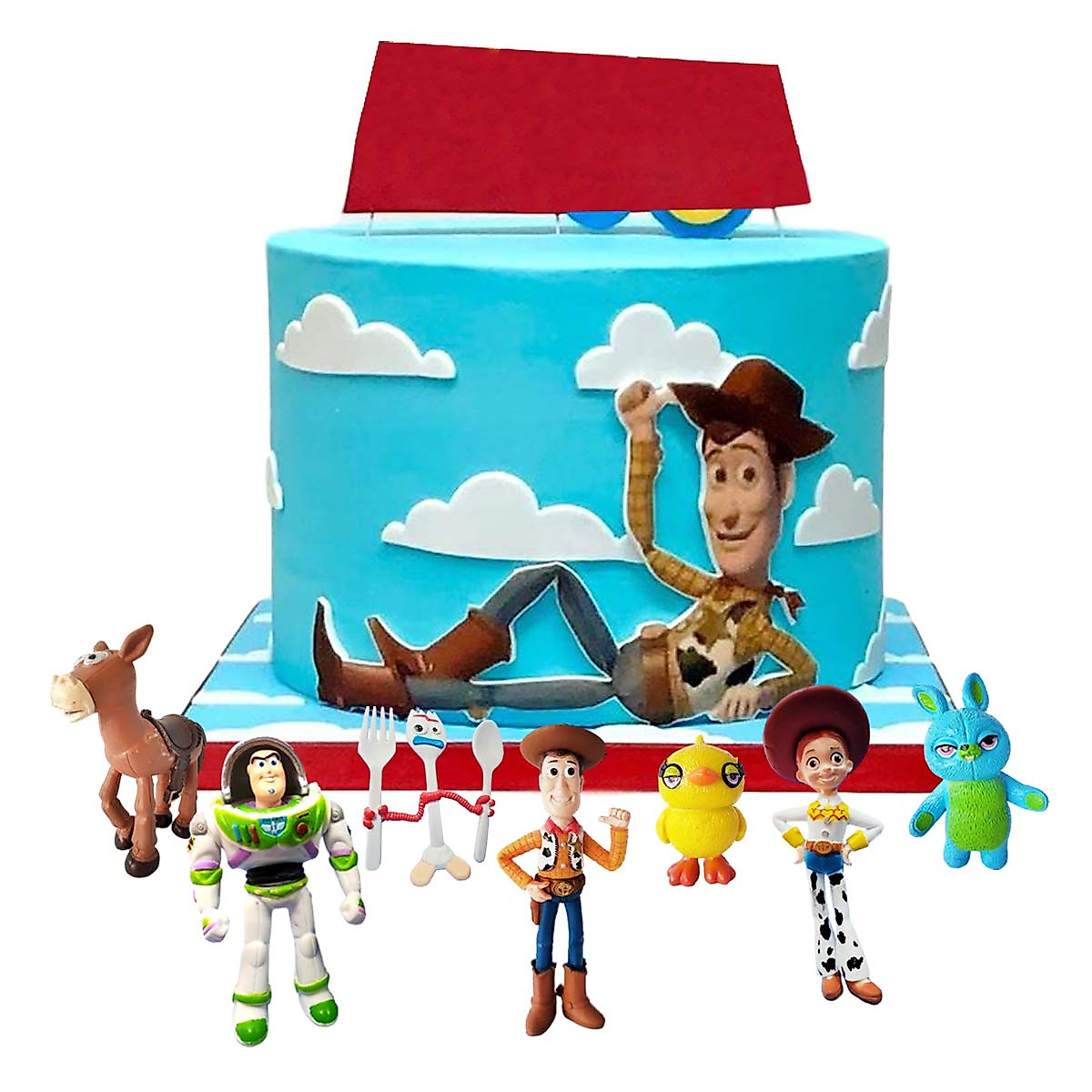 7 pcs Toy inspiration story Cake Topper, Toy game Story Birthday Party Decoration