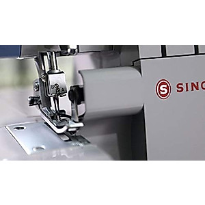 SINGER | Heavy Duty Serger Overlock Machine | Metal Frame | 2/3/4 Thread Capacity | 60% Larger Cutting Knife Grey
