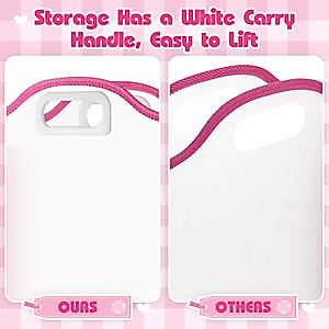 3 Pieces 12 x 12 Inch Scrapbook Paper Storage Organizer Expandable Craft Paper Storage Plastic Handle Scrapbook Organization and Storage for Scrapbook Craft Vinyl Paper Photos Cardstock File Sheets