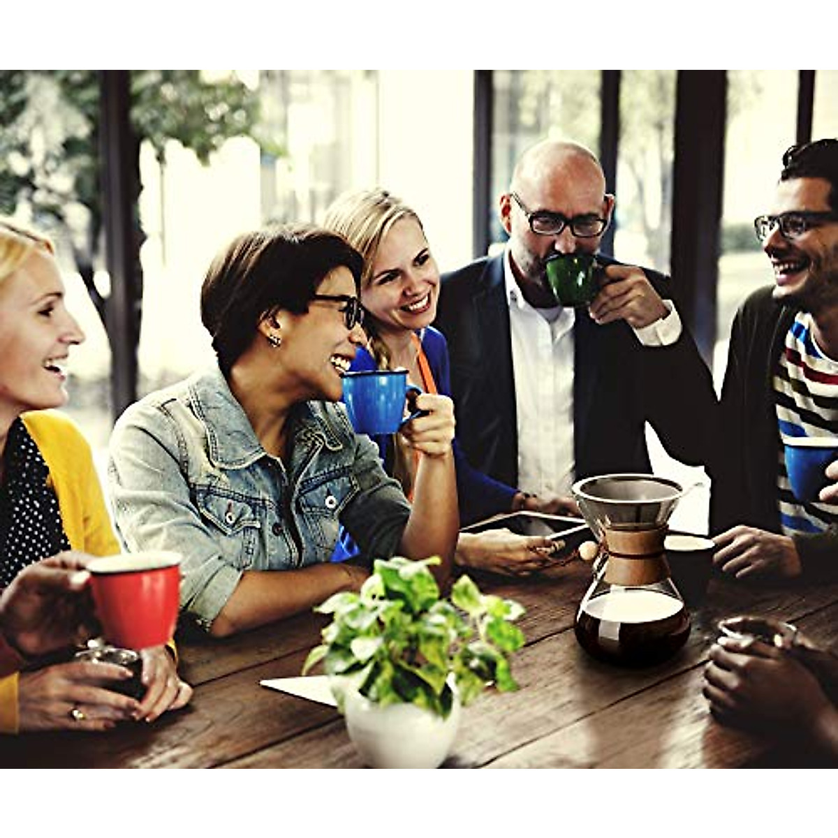 AGOGO Pour Over Coffeemaker Set Classic Series with Filter 8 Cups