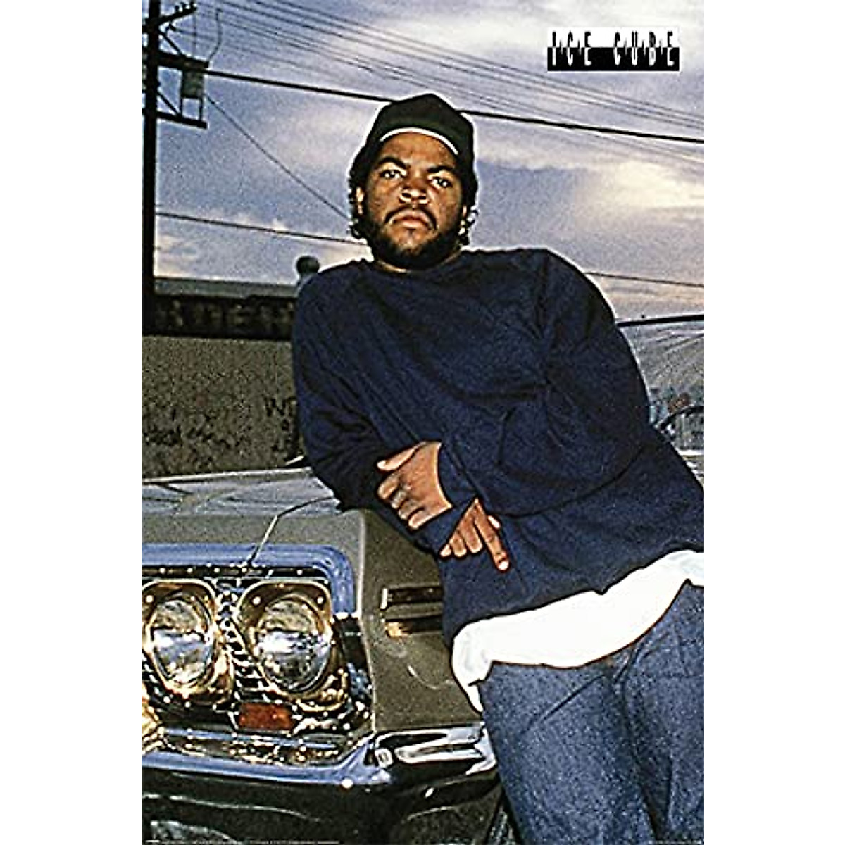 Ice Cube - Music Poster (Chevy Impala) (Size: 24" x 36")