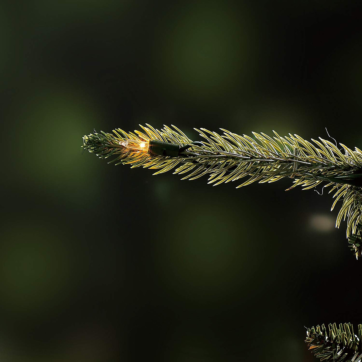 Evergreen Classics 9 ft Pre-Lit Colorado Spruce Artificial Christmas Tree, Warm White LED Lights