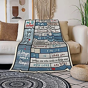 Girlfriend Gifts,Gifts for Girlfriend Blanket,to My Girlfriend Blanket Birthday Gifts for Her,Anniversary Valentine Girlfriend Gifts from Boyfriend 60"X 50" Girlfriend Graduation Gift