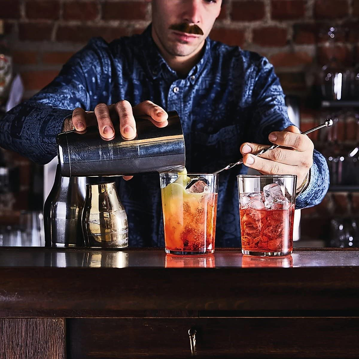 Bormioli Rocco Bodega Collection Glassware – Set Of 12 Maxi 17 Ounce Drinking Glasses For Water, Beverages & Cocktails – 17oz Clear Tempered Glass Tumblers, Transparent