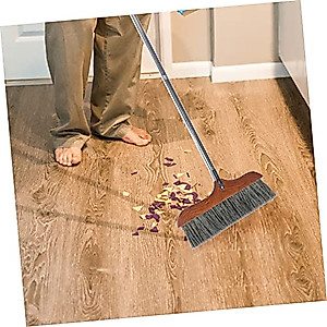 Healeved Splicing Wooden Broom Floor Broom Detachable Broom Telescoping Broom Lobby Broom Long Broom Pet Hair Remover Broom Housekeeping Broom Cleaning Broom Rv Broom Stainless Steel Coffee