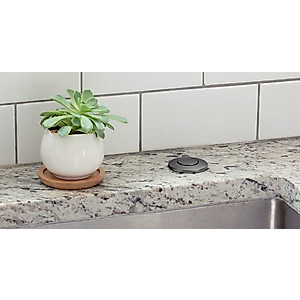 Lew Electric Push Button Garbage Disposal Air Switch and Controller (Black Stainless)