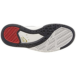 Nike Men's Air Flight Lite shoe, White/Navy/Red/Gold, 9.5