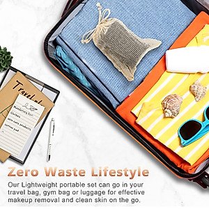 Foaincore 40 Pcs Cotton Rounds Pads Reusable with Washable Laundry Bag Waste Free Facial Round Soft Reusable Face Pad Large Bamboo Cotton Rounds for Toner with Bamboo Holder for Storage(Black)