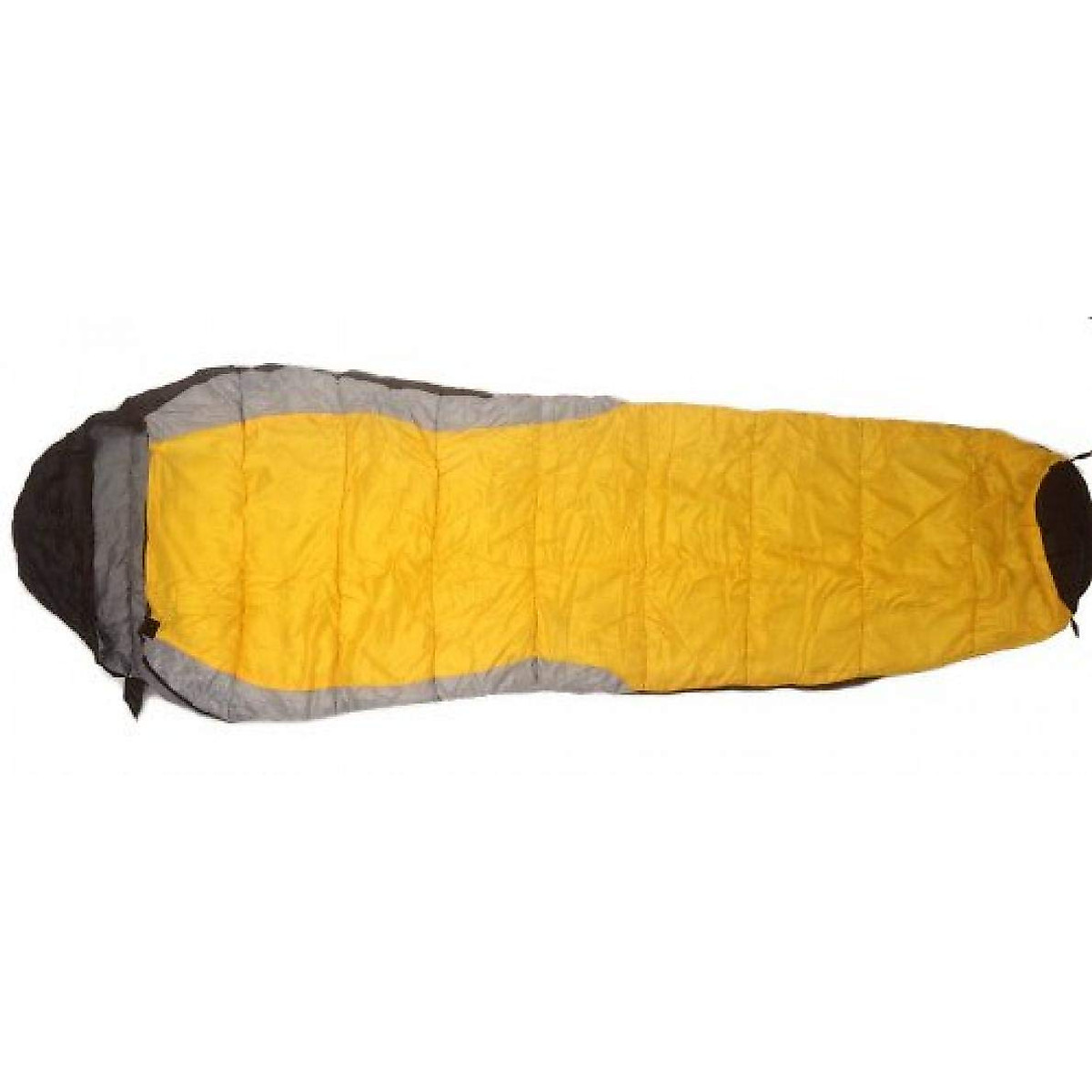 SLEEPING BAG MUMMY Type 8' Foot 20+ Degrees ORANGE GRAY BLACK - Carrying Bag NEW