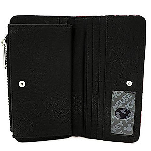 Loungefly Faux Leather x Mickey Mouse Plaid Wallet (Multicolored, One Size)