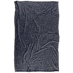 Dungeons and Dragons Dice Pattern Silky Touch Super Soft Throw Blanket 36" x 58"