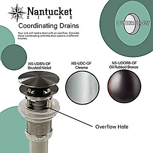 Nantucket Sinks UM-16x11-W, White