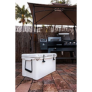 COHO Quick and Cool 55QT Rotomolded Cooler | Beverage Cooler and Camping Cooler for Beach, Kayak, Hiking, Outdoor, and Travel | Insulated Cooler and Heavy Duty Cooler and Ice Box | 55 Qt