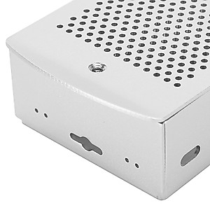 Protective Enclosure, Aluminum Alloy Heatsink Case Efficient Reserved Interface Good Adaptability with Fan for Raspberry Pi 2 3 B+ Model