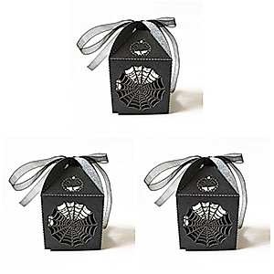 PRETYZOOM 150 pcs with Horror Halloween Bags Ribbon Bag Christmas Out Hallow- Birthday Theme &amp; Party Portable Style Ribbons Spider Wedding and Supplies Hens Decoration Favor Web Holder