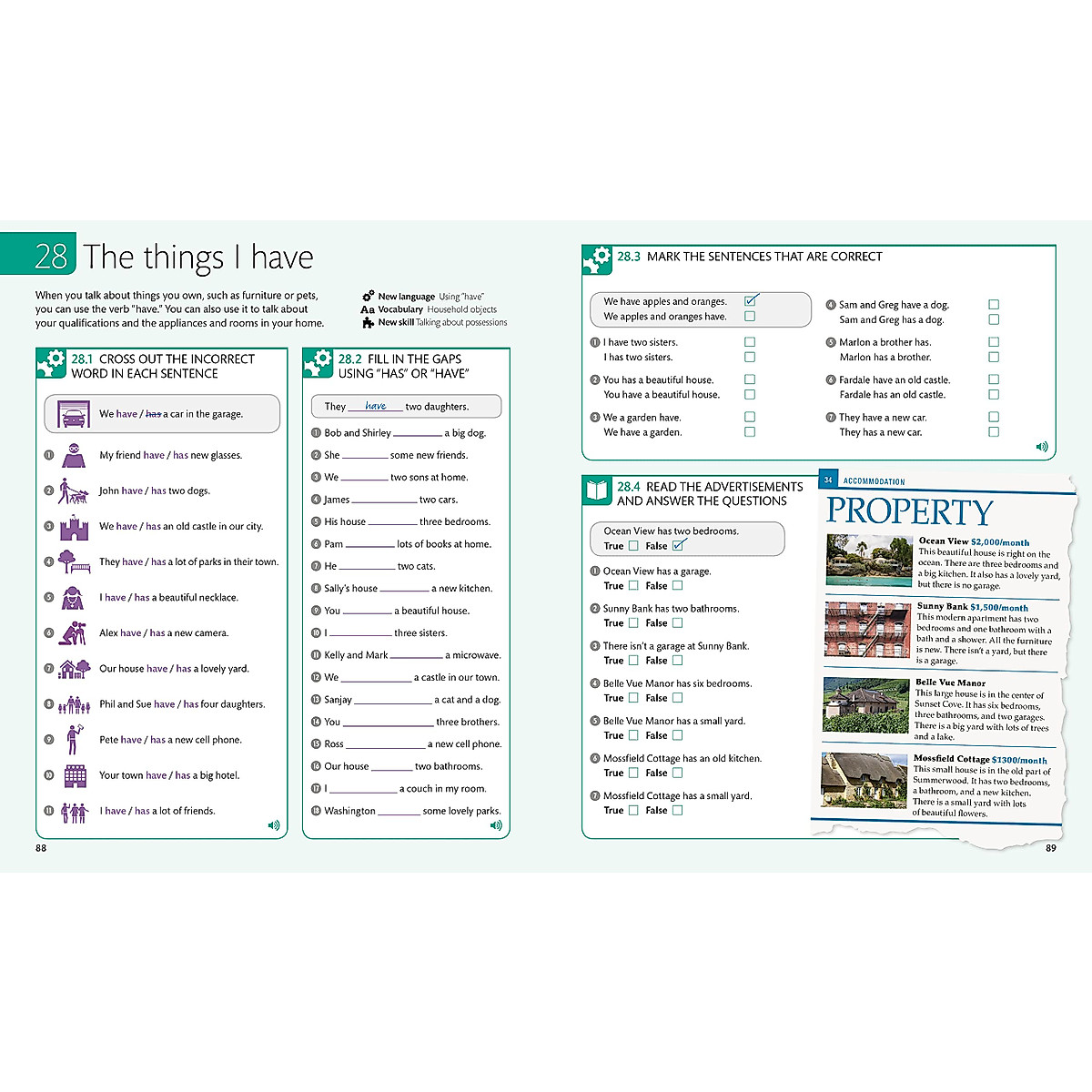 English for Everyone: Level 1 Practice Book - Beginner English: ESL Workbook, Interactive English Learning for Adults