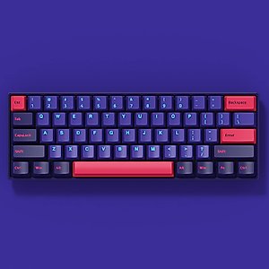 YUNZII AKKO NEON 3061 61 Keys Bluetooth 5.0 Wireless/Wired Mechanical Keyboard with RGB, NKRO, PBT Keycap,Programmable (Gateron Green Switch)