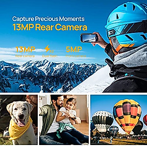 Ulefone Armor X6 Pro (2022 New) Rugged Smartphone, Lasted Android 12 Unlocked Rugged Phone, 8GB 32GB 128GB Extension 4000mAh 5.0 inch 13MP + 5MP IP68, 4G Dual SIM Phones Unlocked, NFC OTG - Orange