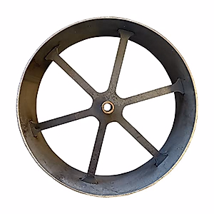 LavaLock Heavy Duty 10" Carriage Style Steel Smoker Wheel for Custom BBQ PITS - FITS 1/2" Rod