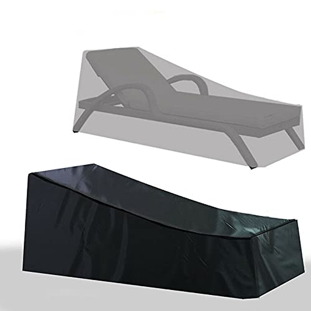 SHEUIMUIYA Waterproof Patio Lounge Chair Cover Heavy Duty Outdoor Chaise Chaise Lounge Covers Chair Covers Patio Furniture Covers Waterproof (L)