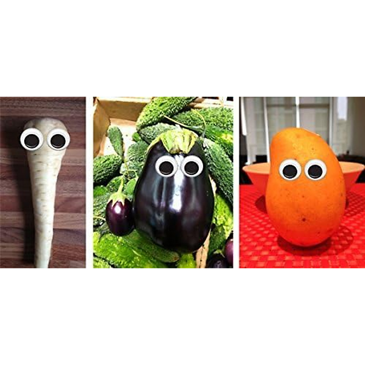 DECORA 6mm Round Wiggly Toy Eye with Self-adhesive 1000 Pieces