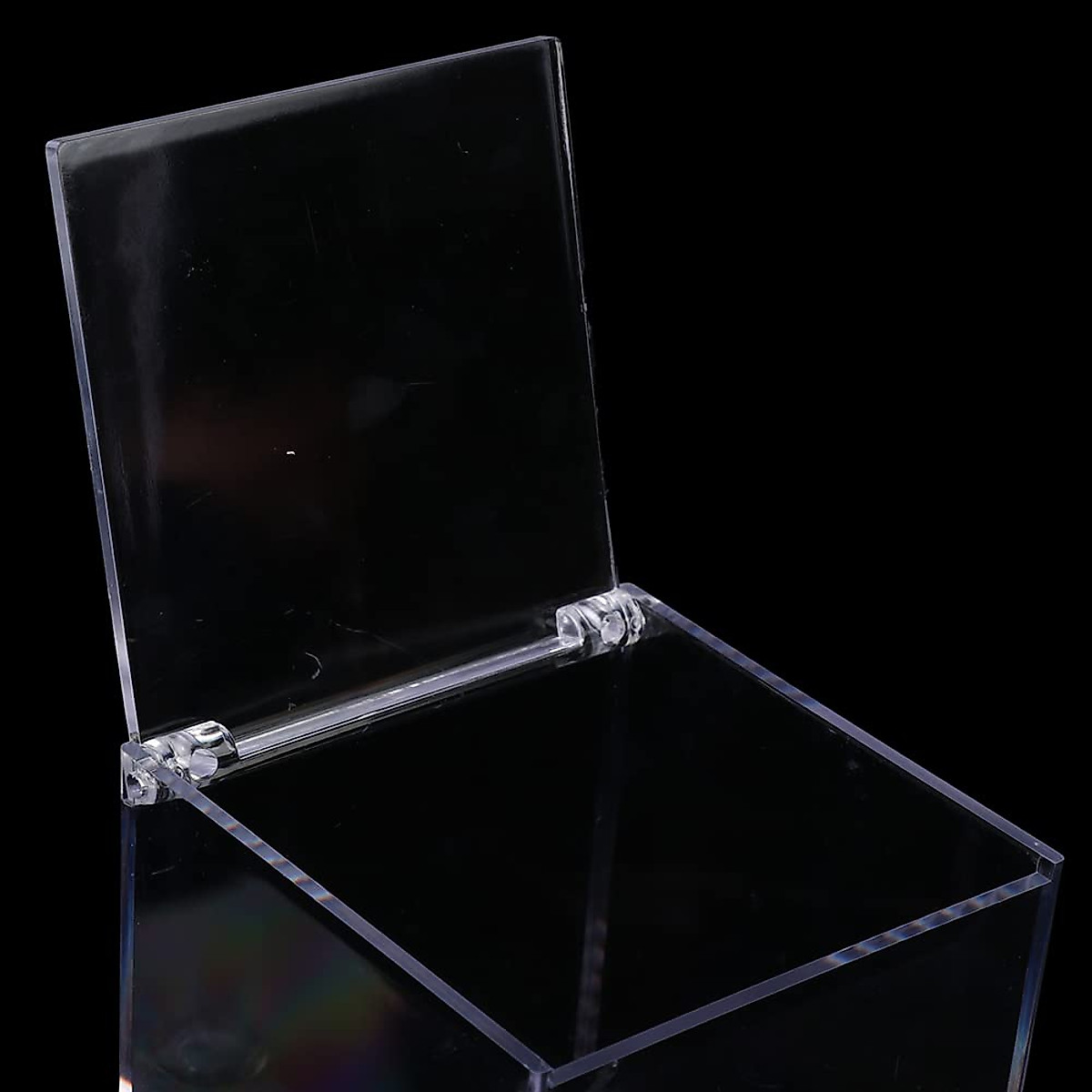 kekafu Coffee Capsule Holder Clear Acrylic Box Coffee Pod Storage Coffee Pod Holder Dispenser Tea Bag Organizer with Lid