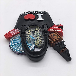 Fridge Magnet London England UK 3D Handmade Craft Tourist Travel City Souvenir Collection Letter Refrigerator Sticker