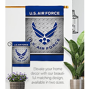US Air Garden Flag Armed Forces USAF United State American Military Veteran Retire Official House Decoration Banner Small Yard Gift Double-Sided, 13"x 18.5", Made In USA 13 X 18.5