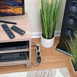 Tripp Lite 6 Outlet Surge Protector Power Strip 6ft Cord 790 Joules LED & INSURANCE (TLP606) Gray