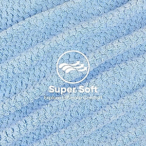 HOMEXCEL 5 Pack Microfiber Hair Towels - 40 x 20 inches Super Soft, Fast Drying Turbans for Long, Thick, Curly Hair - Anti Frizz Wrap with Elastic Strap