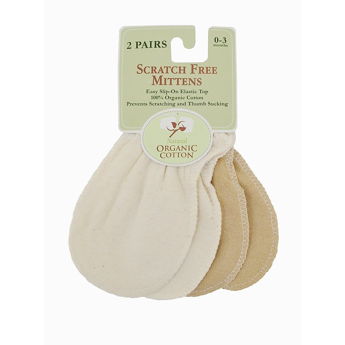 TL Care Newborn Mittens Made with Organic Cotton - 2 Pairs