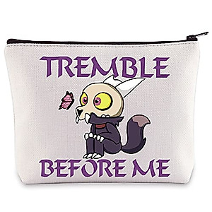 WZMPA Owl House King Cosmetic Bag Owl Fans Gifts Tremble Before Me King Makeup Zipper Pouch Bag For Movie Fans (Before Me)