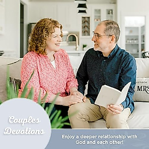 Mr. & Mrs. 366 Devotions for Couples Enrich Your Marriage and Relationship Blue Faux Leather Flexcover Devotional Gift Book w/Ribbon Marker