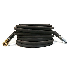 The ROP Shop | 50' Black Kobrajet Hose with Quick Disconnects for MTM Hydro 30.0169, 30.0049 QC