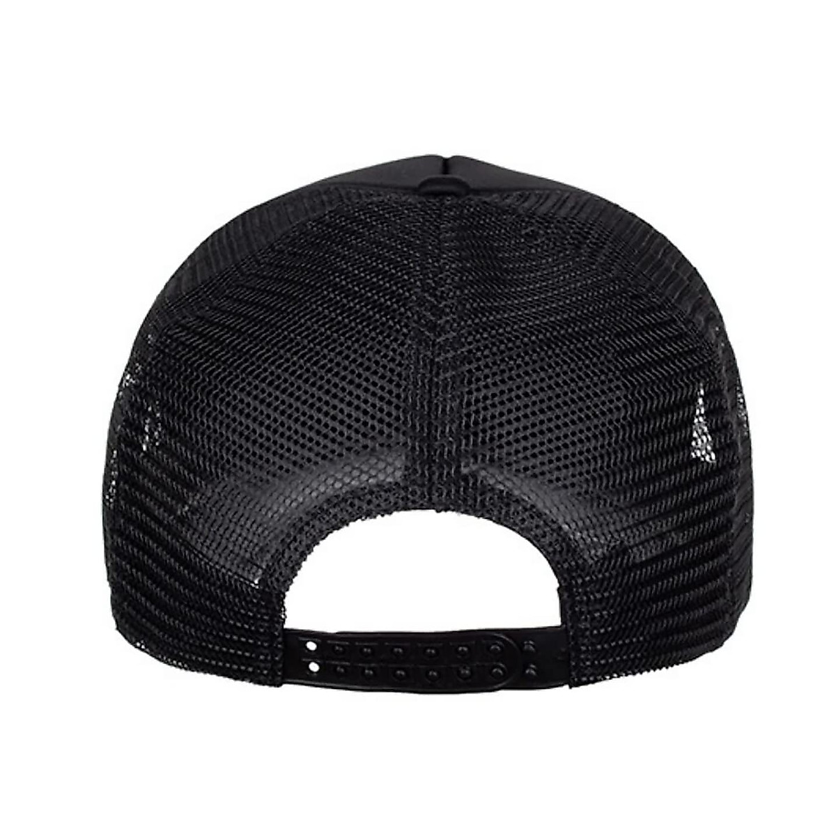 RUINUO Smile Face Baseball Cap Adjustable Trucker Hat Foam Mesh Back Hats