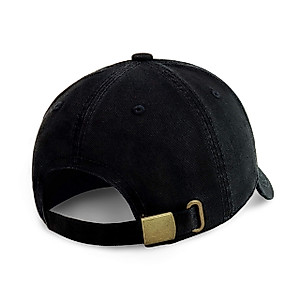 CHOK.LIDS Retired Drug Dealer Hat Dad Hat Cotton Baseball Cap Polo Style Low Profile PC101 (PC101 Black)