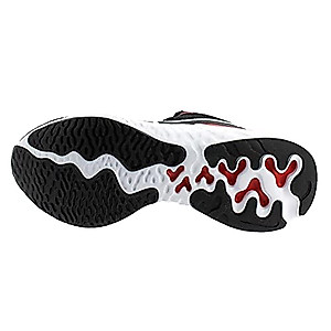 Nike Men's Renew Run Running Shoes (Black/White-University Red, 9.5)