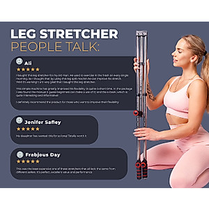 ALAMATA Leg Stretcher Leg Split Machine Stretching Equipment Leg Flexibility Stretcher Strength Training for Yoga Exercise, Sports Fitness, Ballet, Gymnastics