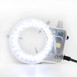Lab Microscope Equipment Microscope LED Ring Light Adjustable Lamp 110V-240V Microscope Circle Light for Industrial Microscope Microscope Accessories (Color : White)